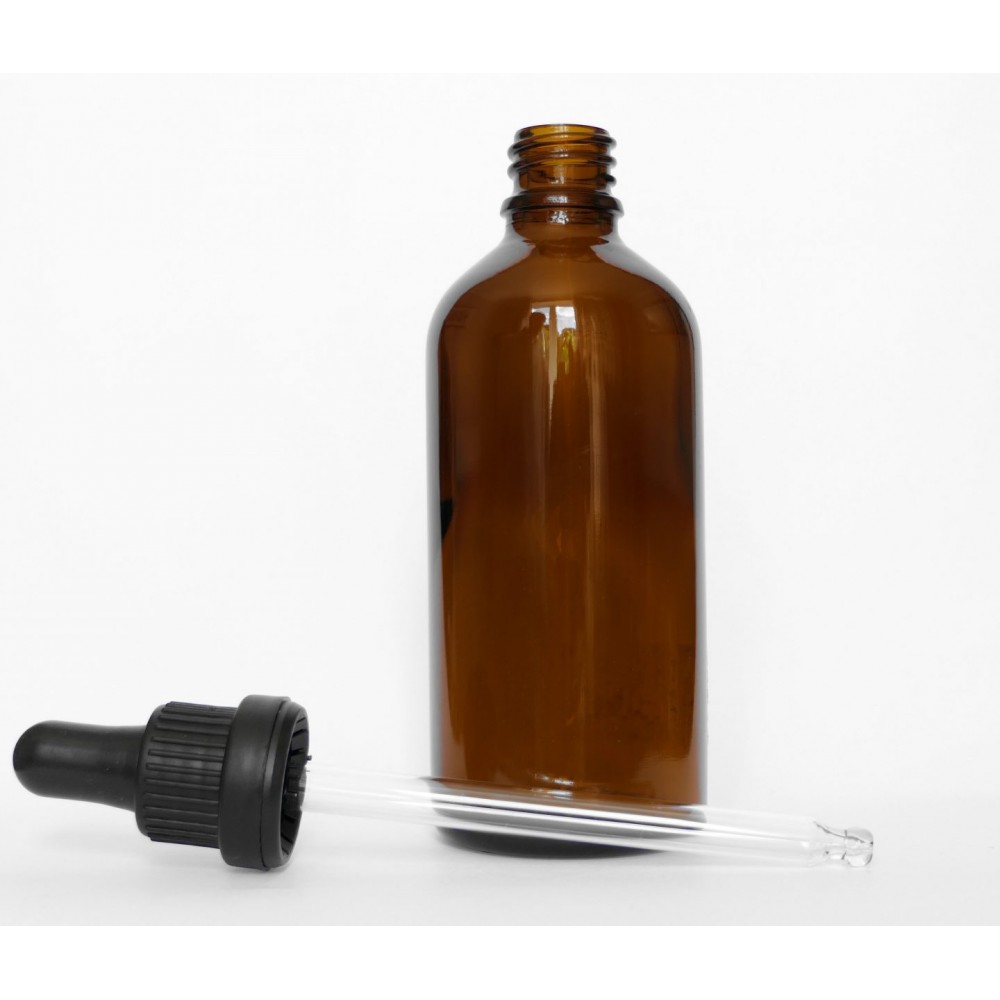 100ml Amber Glass Bottle pipette