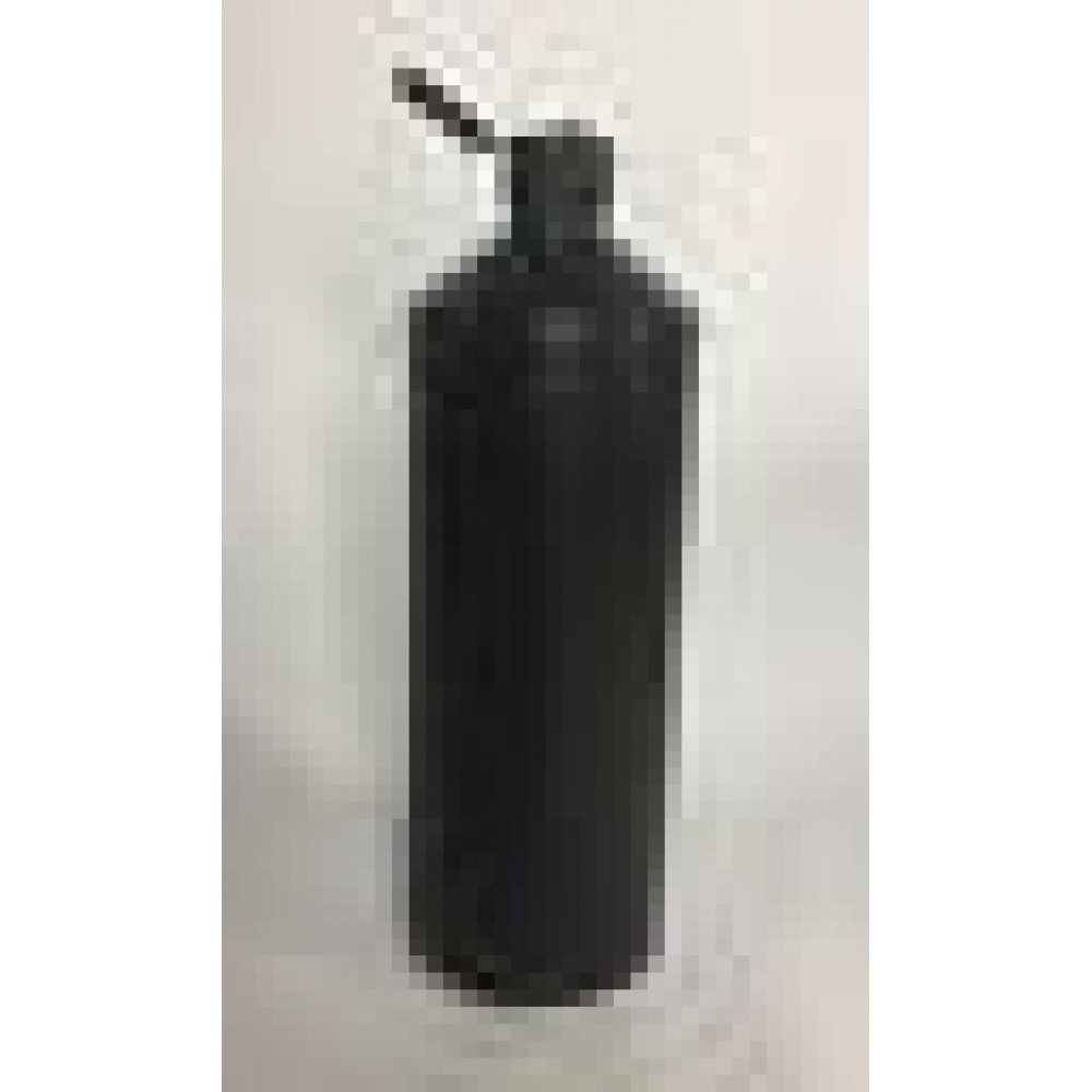 1000ml (1L) Black HDPE Swipe Bottle with Black Flip Top Cap