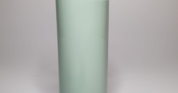 500ml Sage Cylindrical PET Plastic Bottles With Natural Lotion Pump