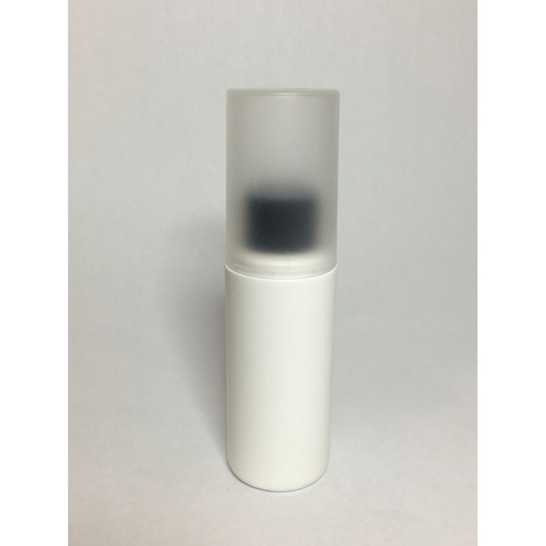 100ml White Overcap Bottle With Black Cap
